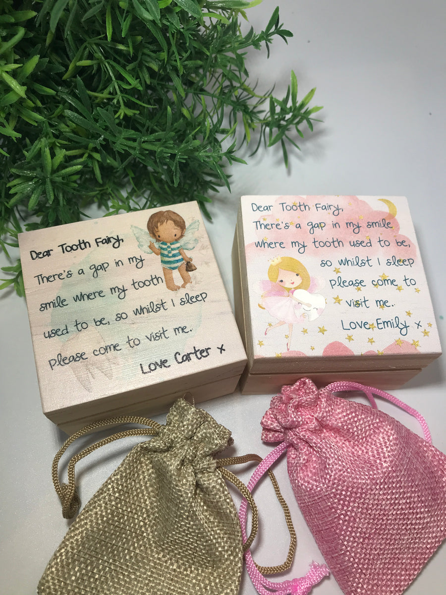 Enchanted Fairies Tooth Fairy box – Keepsake Blocks